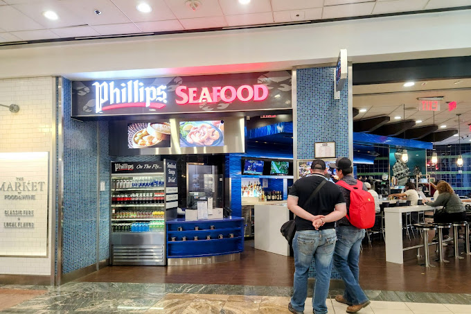 Phillips seafood Atlanta airport menu restaurant